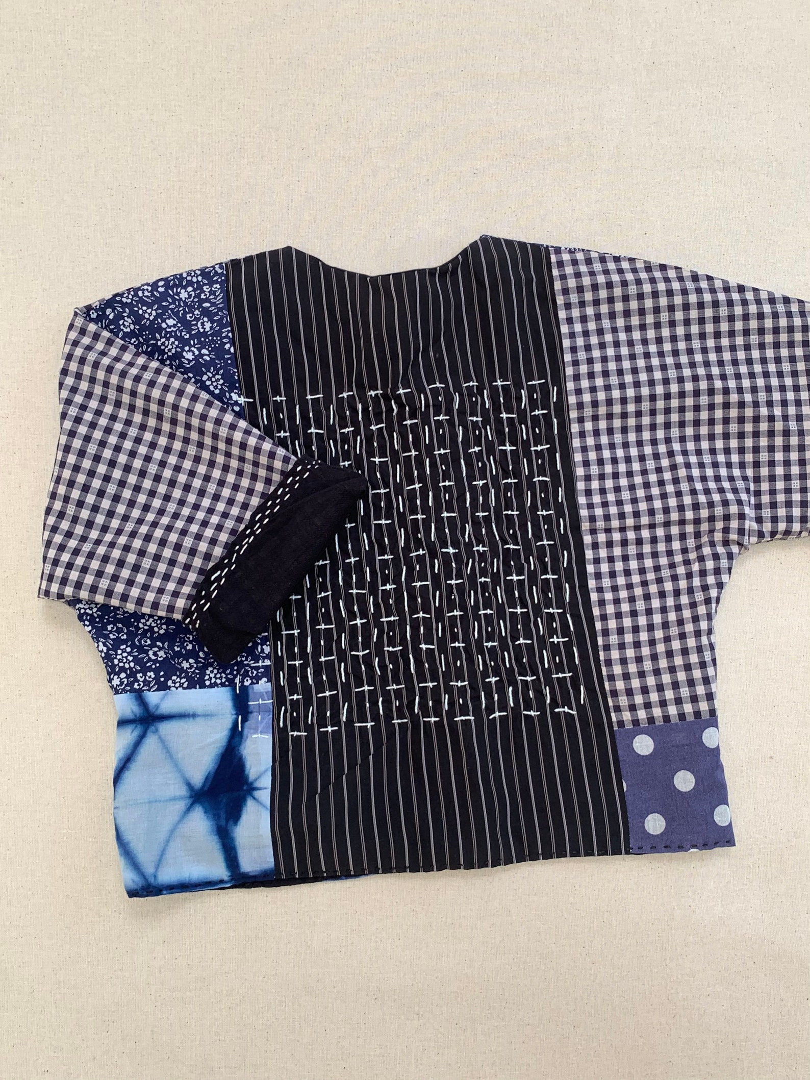 Sashiko & Patchwork Reversible Jacket - Etsy