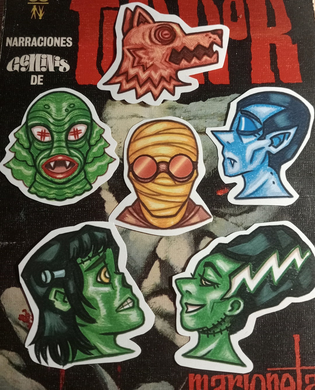 Universal Monsters Sticker Pack - Etsy