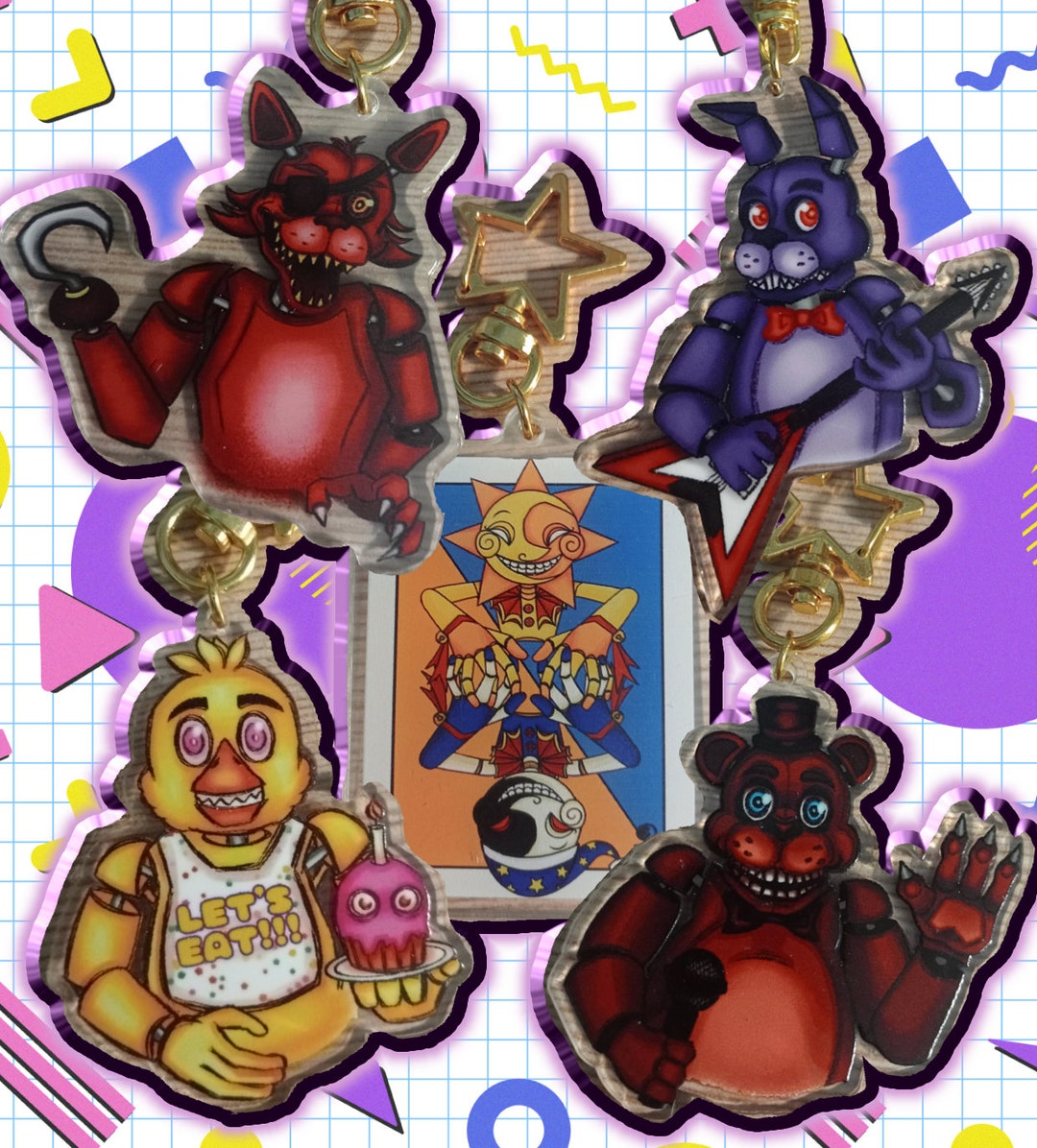 FNAF Keychains - Etsy