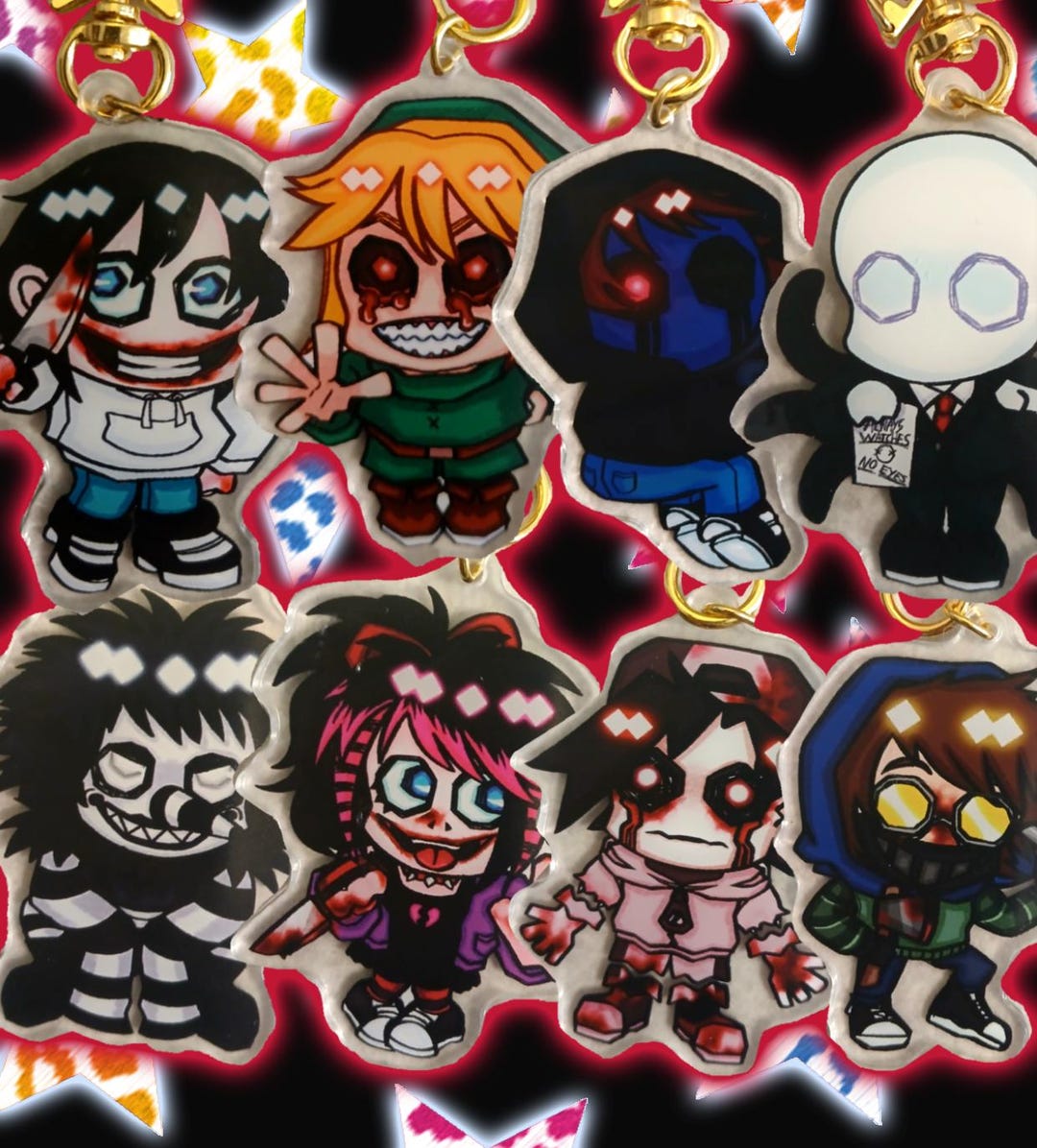 Creepypasta Keychains - Etsy