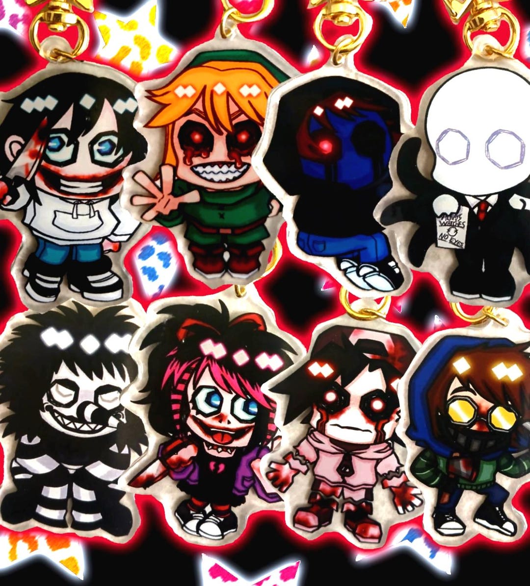 Creepypasta Keychains - Etsy
