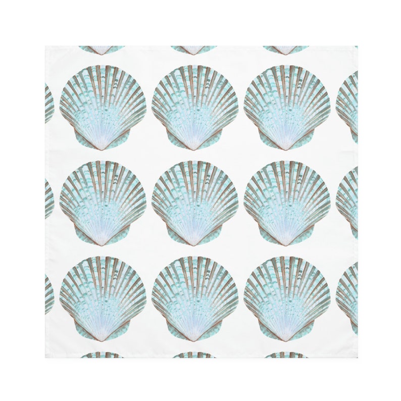 Set of 4 Watercolour Shell Cloth Napkins for Coastal Dining - Etsy