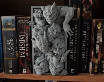 Dragon Book Nook, 3d Printed Fantasy Book Shelf Décor and Bookends - Etsy