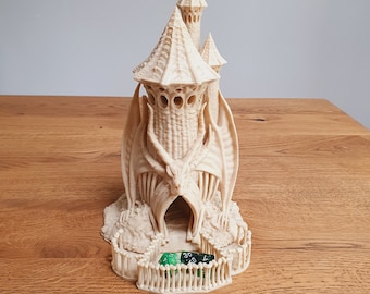 Golden Chanterelle Dice Tower 3D Printed Dnd Dice Tower Dice Roller ...