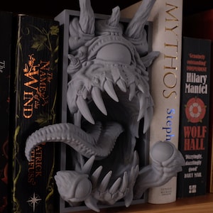 Beholder Watcher Book Nook, 3D Printed Fantasy Monster Bookshelf Decor ...