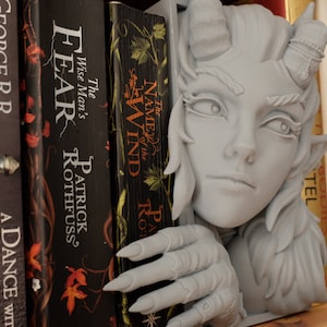 Devil/ Tiefling Book Nook, D&D 3d Printed Fantasy Book Shelf Décor and ...