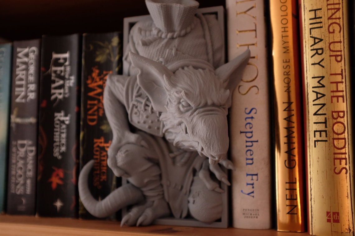 Treasure Rat Book Nook, 3D Printed Fantasy Dungeon Bookshelf Decor - Etsy