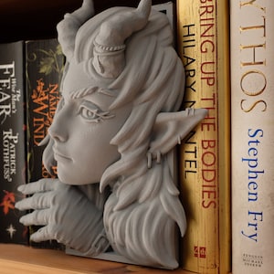 Devil/ Tiefling Book Nook, D&D 3d Printed Fantasy Book Shelf Décor and ...