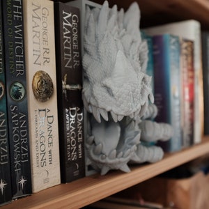 Dragon Book Nook, 3d Printed Fantasy Book Shelf Décor and Bookends - Etsy