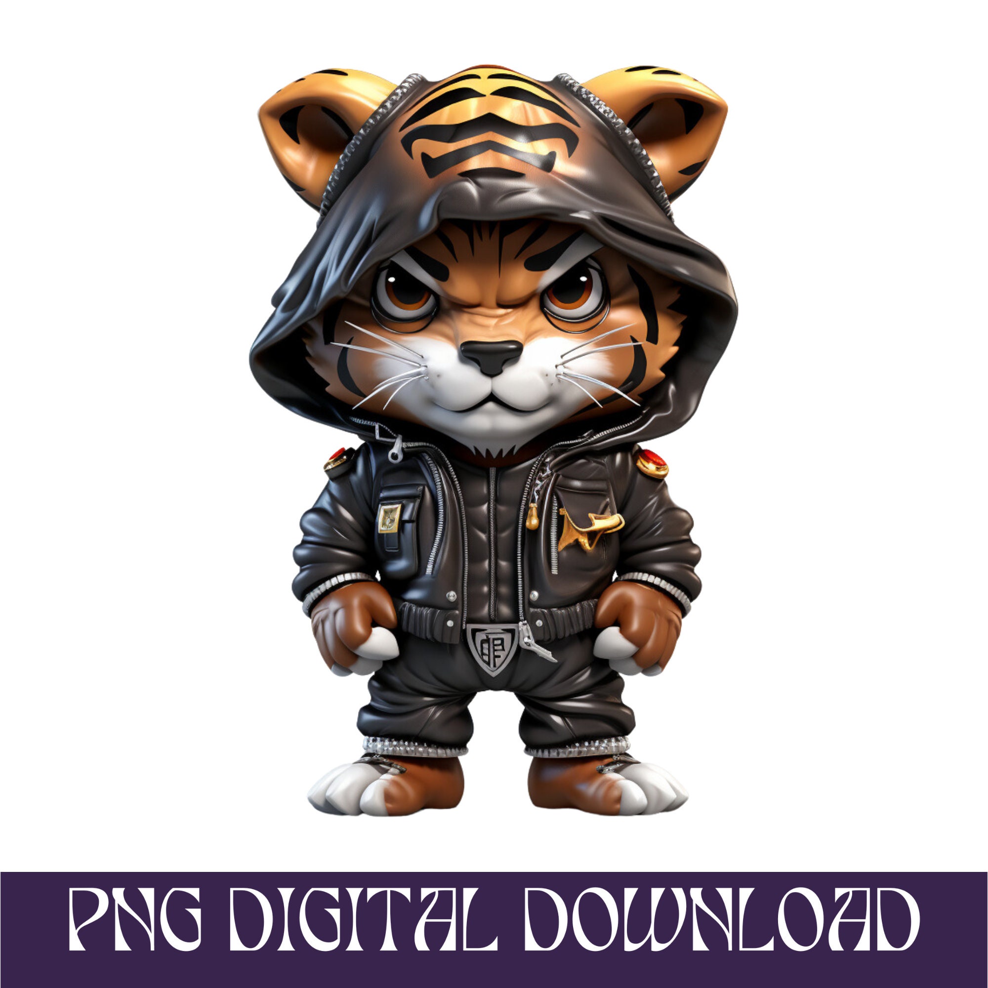 Tiger Png Hip Hop Streatwear Clipart Svg Instant Gangsta - Etsy