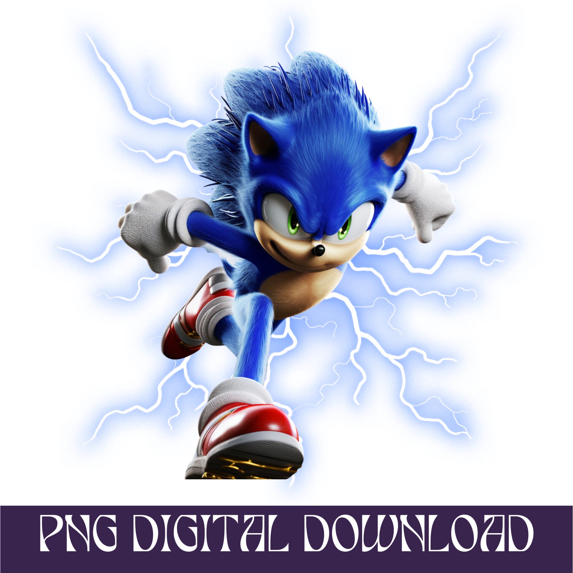 Sonic the Hedgehog Png Clipart Instant Svg Digital Download - Etsy UK