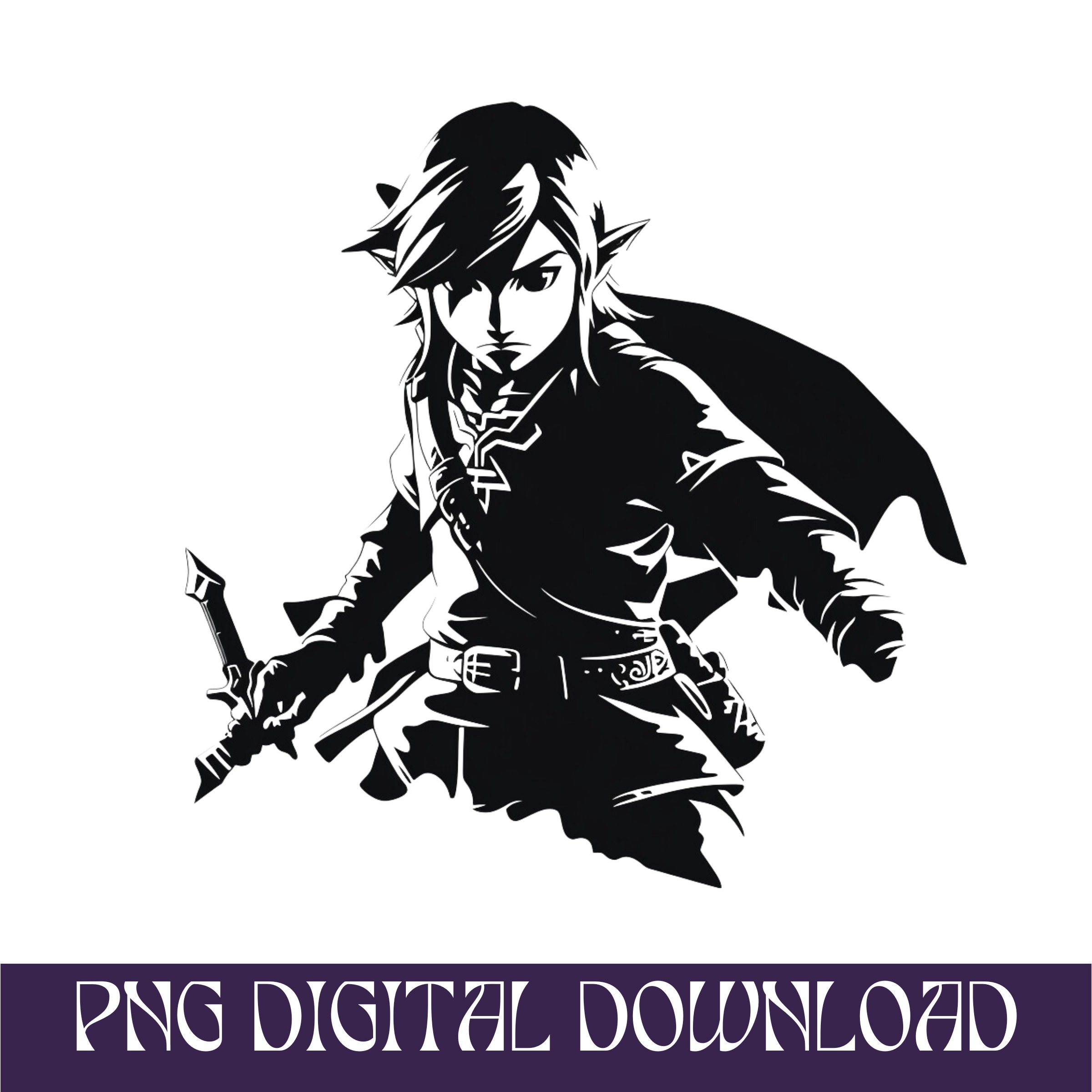 Legend of Zelda Svg Silhouette Breath of the Wild Tears of the - Etsy