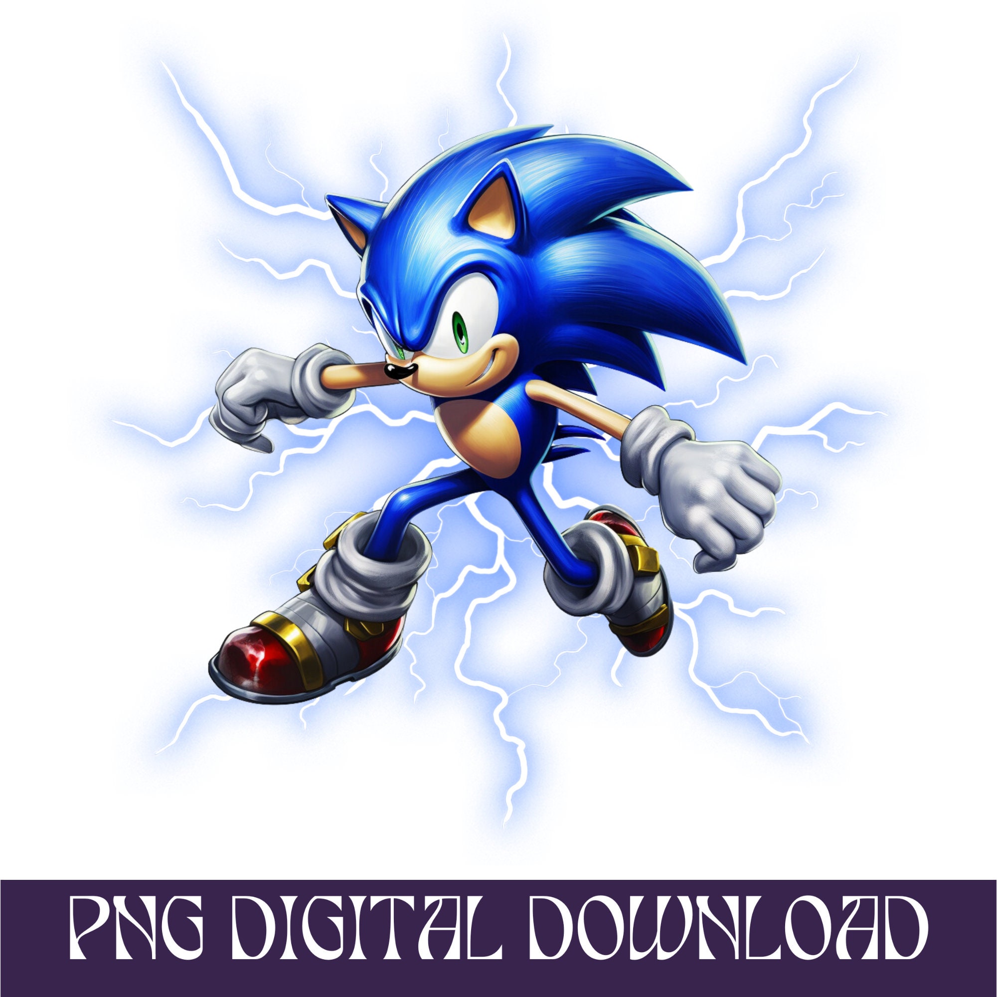 Sonic the Hedgehog Svg Lightning Png Clipart Sonic Plush - Etsy