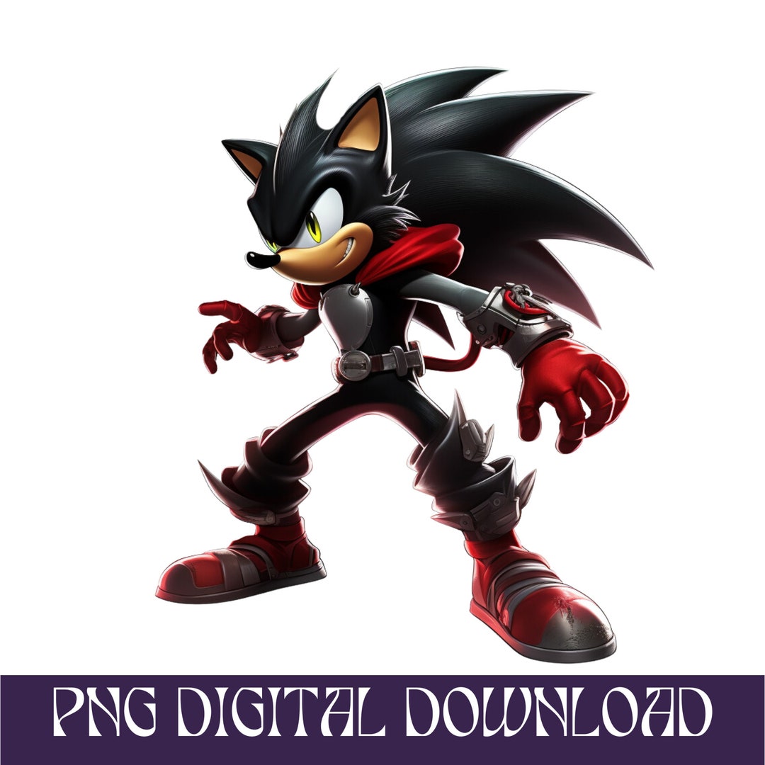 Shadow the Hedgehog Sonic Svg Png Clipart Instant Digital - Etsy