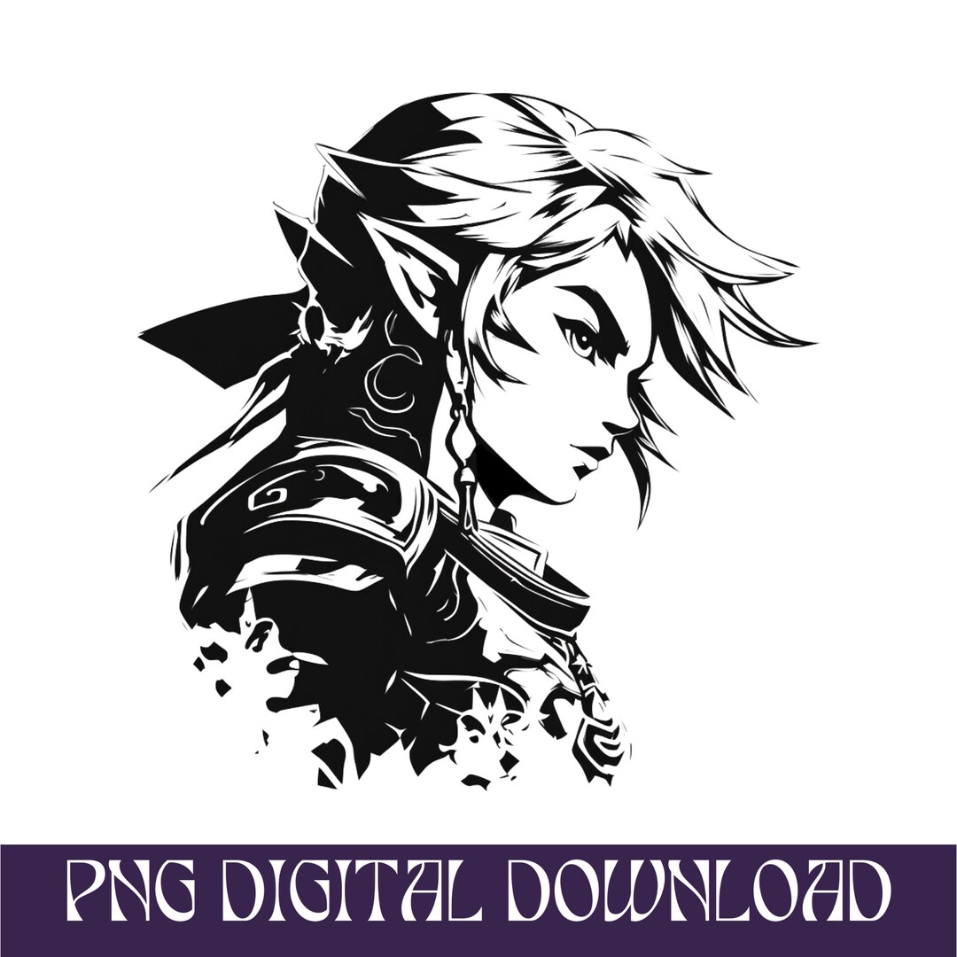 Legend of Zelda Svg Princess Zelda Silhouette Breath of the - Etsy