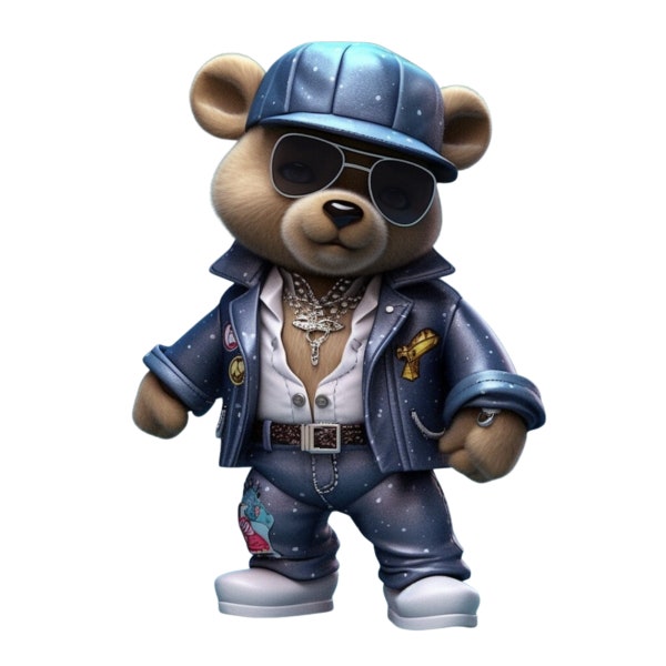 Gangsta Teddy Bear Svg - Etsy
