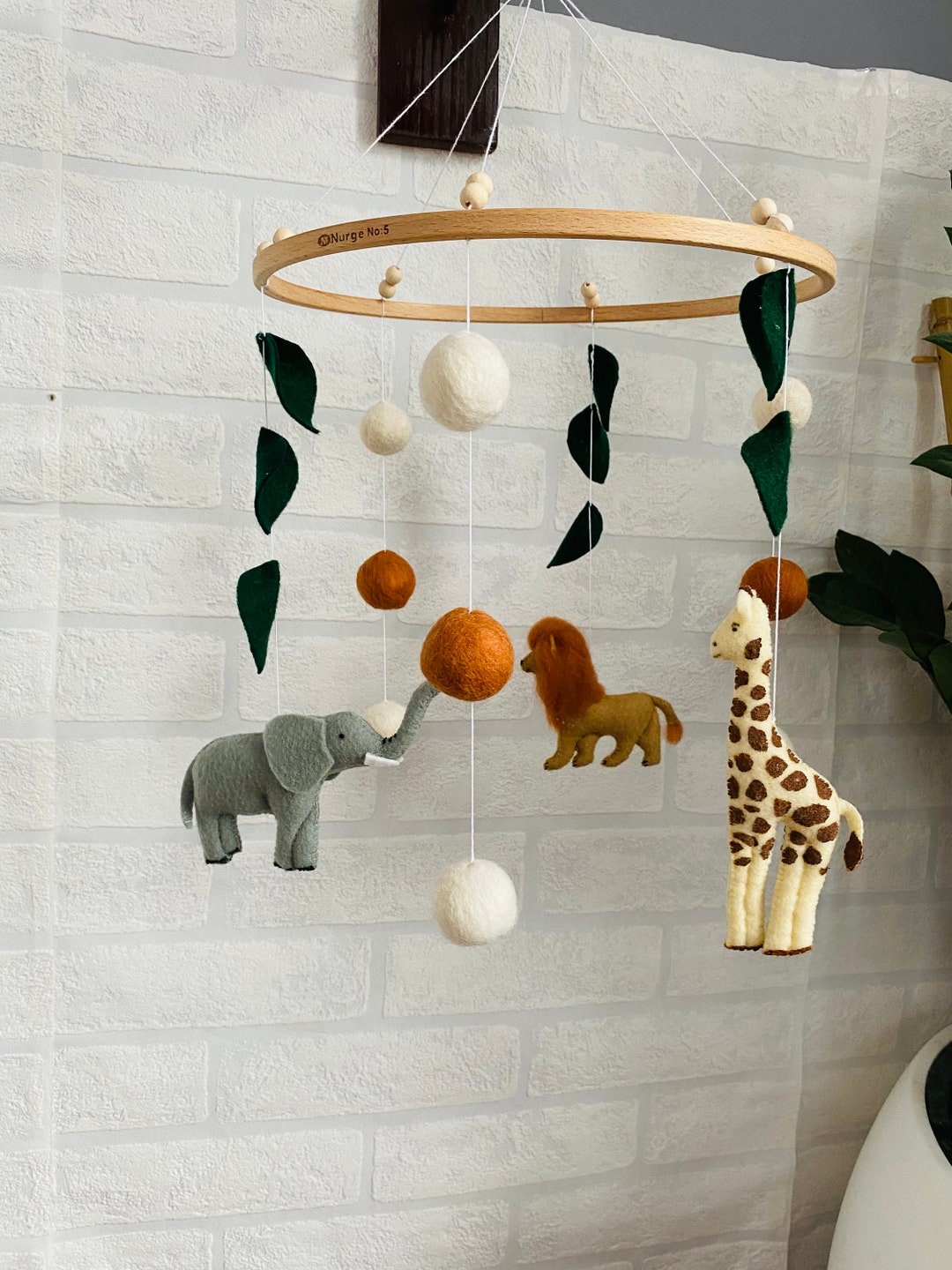 Safari Animals Mobile,baby Mobile, Mobile Baby,african Animals Baby ...