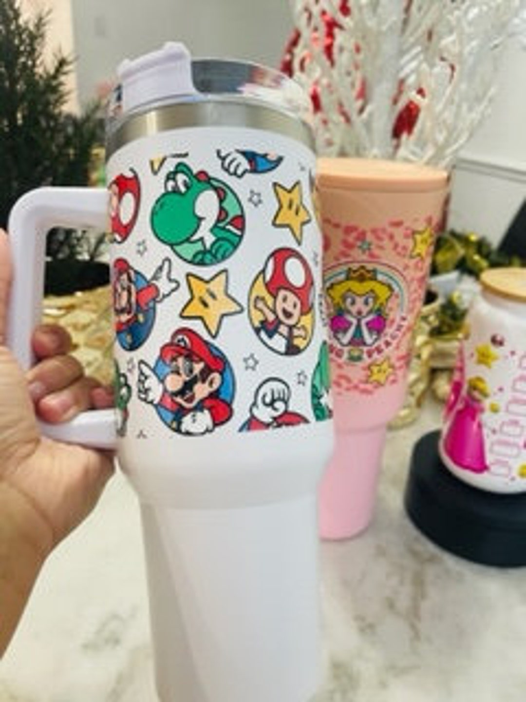 Super Mario Themed Tumblers - Etsy