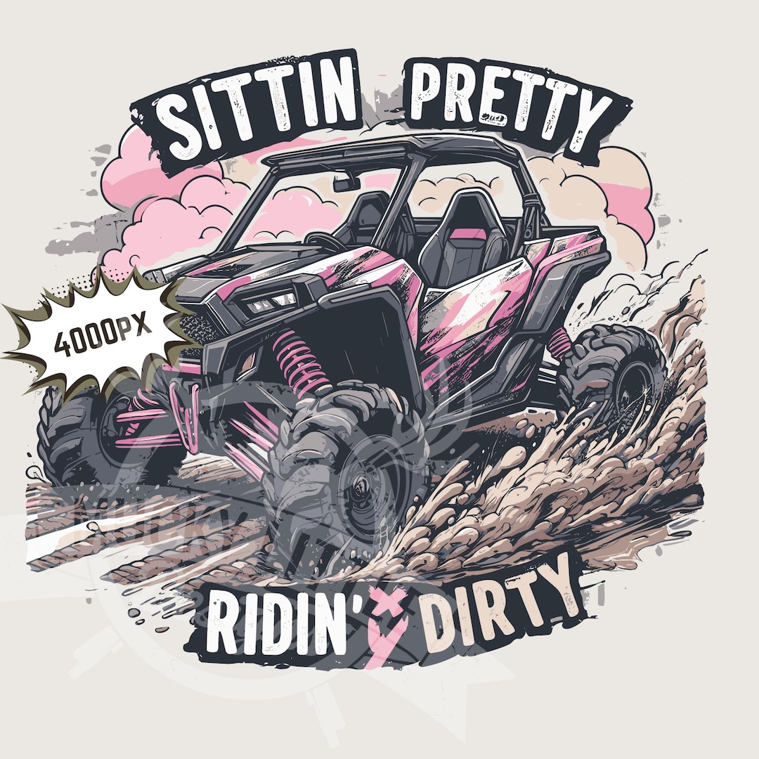 Girls Off-roading Png | Rzr Png, Mudding Sublimation UTV 300 Dpi Image ...