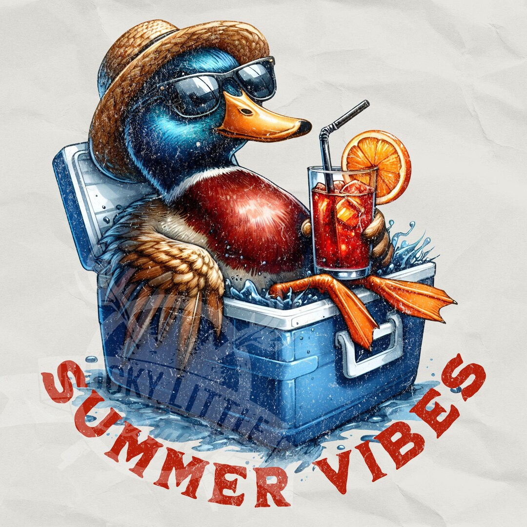 Summer Vibes Png | Summer Duck Sublimation | Boatin and Floatin PNG ...