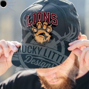 Retro Lion Paw Design PNG: Mascot T-shirt Sublimation (digital Download ...