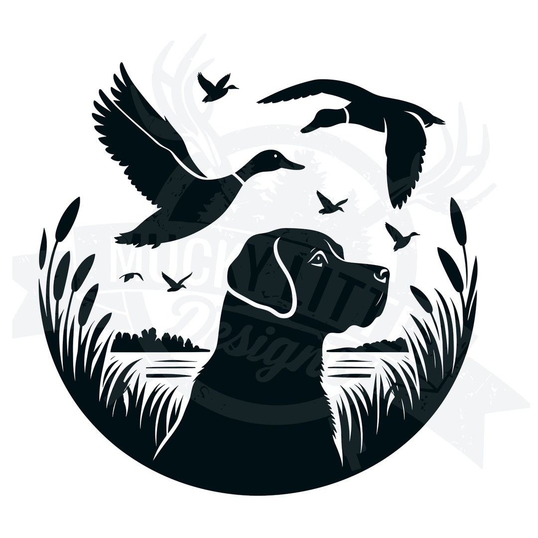 Duck Dog Svg | Duck Hunting Svg | Labrador Svg | Hunting Dog Svg | Duck ...