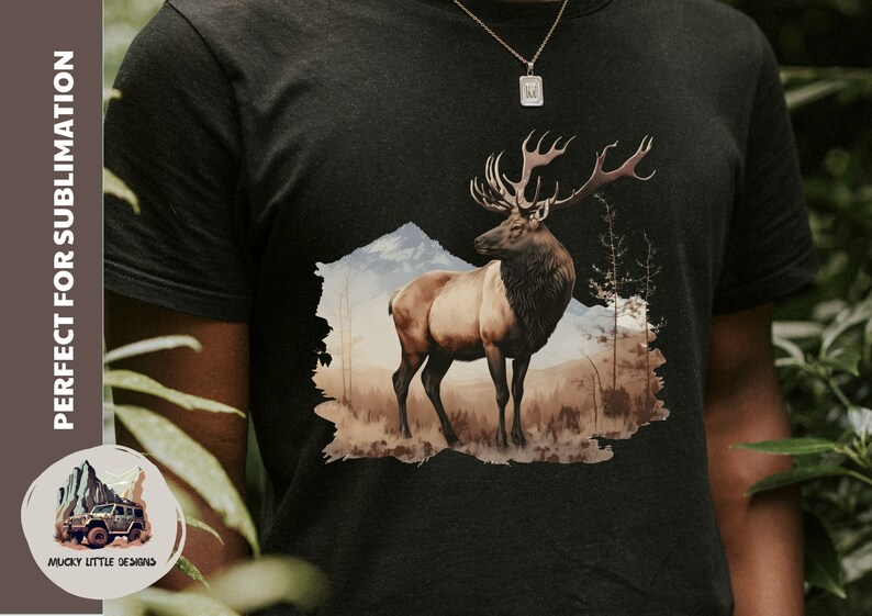 Elk Hunting Png Sublimation Design for Shirt Elk Stag Camo - Etsy