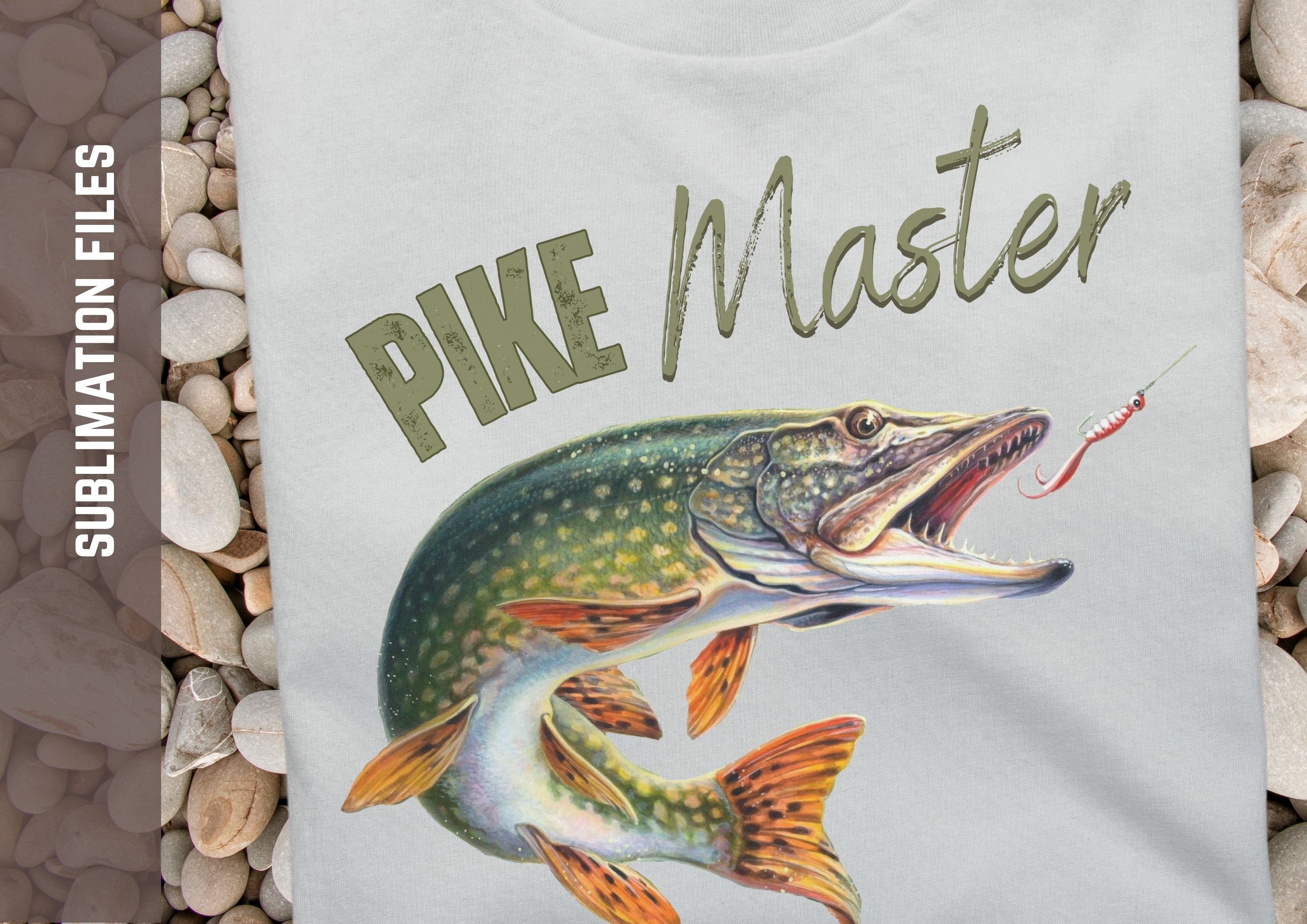 Pike Master PNG: Fishing Lure Sublimation Design (digital Download) - Etsy