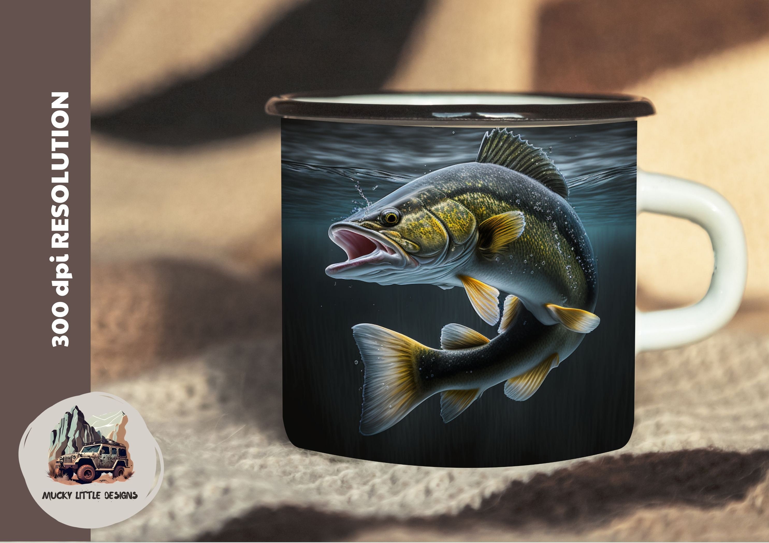 Walleye Sublimation Tumbler Design Downloads Walleye Straight - Etsy