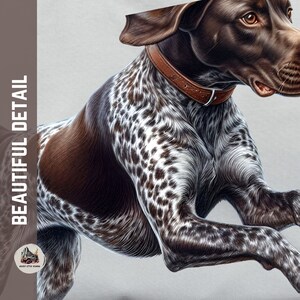 German Short Haired Pointer Png | Duck Hunt Png | Walker Dog Art ...