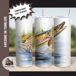 Pike Transparent Background Png Watercolor Pike Fishing Art - Etsy