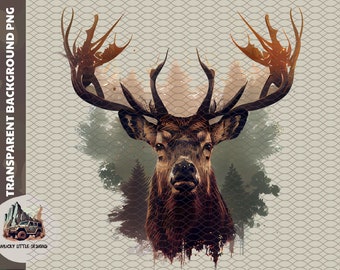 Deer Stag Elk Transparent Background Png Deer Hunter Clip Art Clipart ...