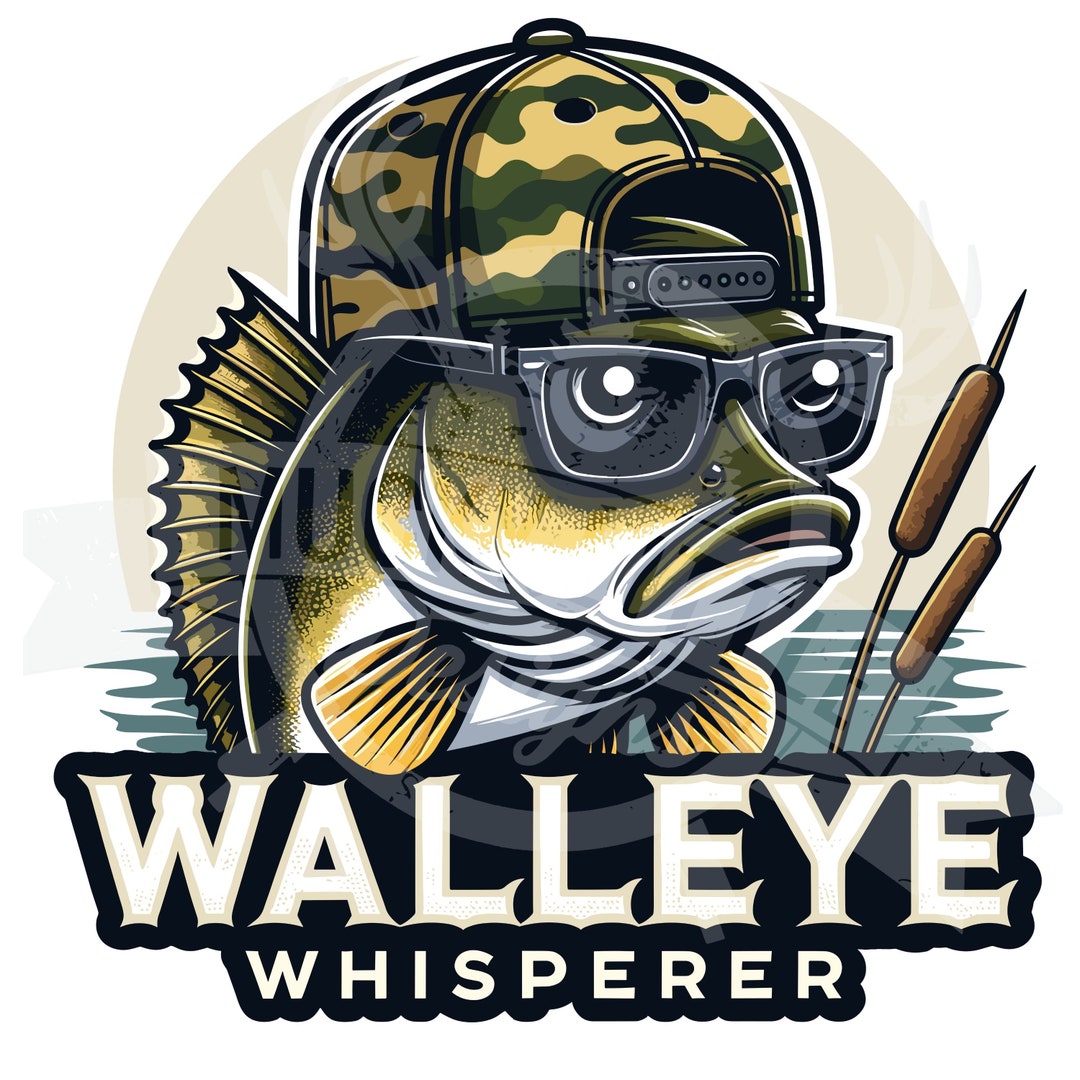 Walleye Fishing Png | Jumping Walleye Png | Funny Walleye Shirt Design ...