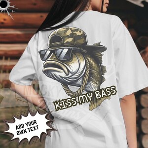 Fish in Baseball Cap Png, Camo Fishing Design Bass Fishing Sublimation ...