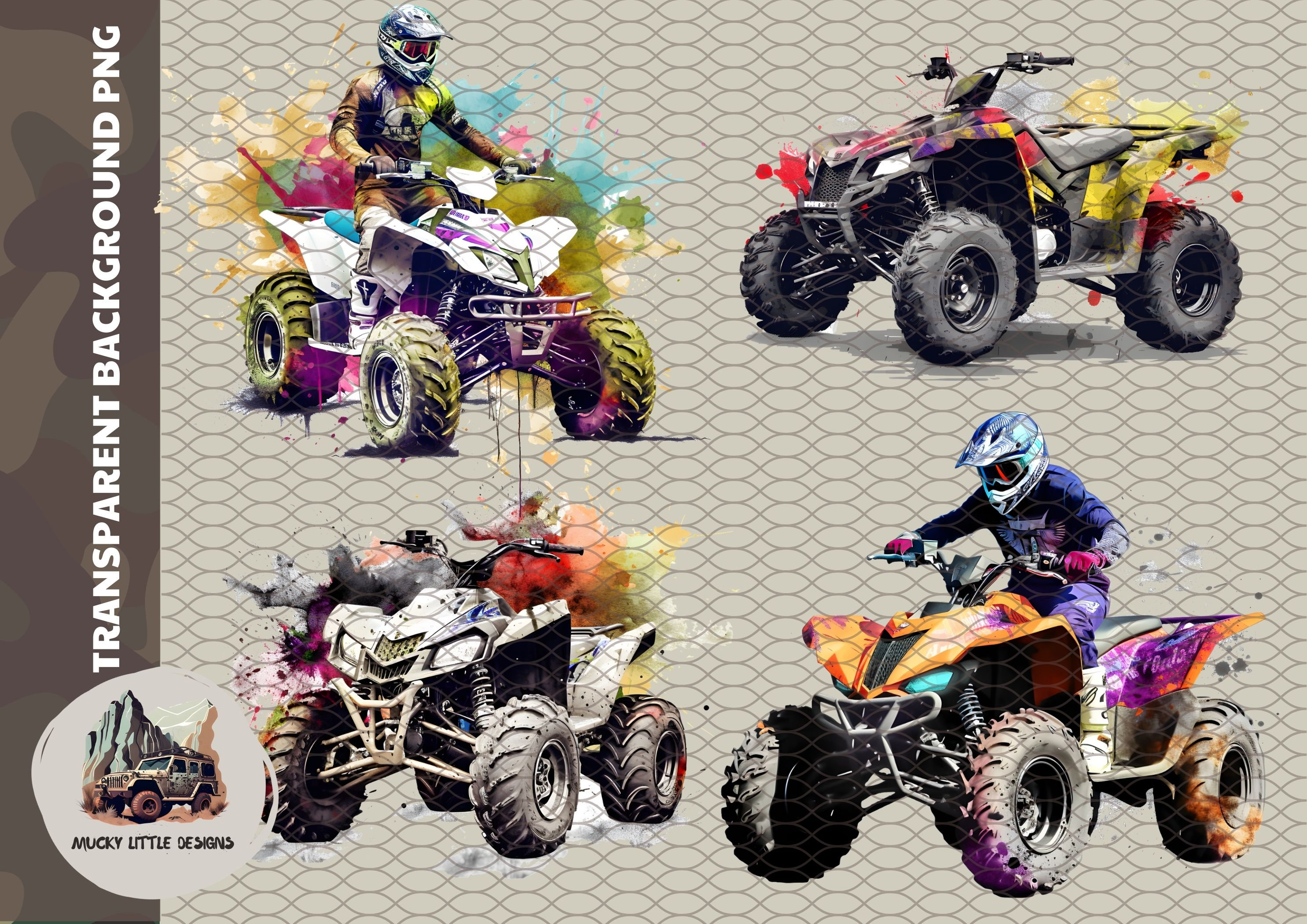 Clipart Bundle Quad Bike Png Atv PNG Dirt Bike PNG Utv Png - Etsy