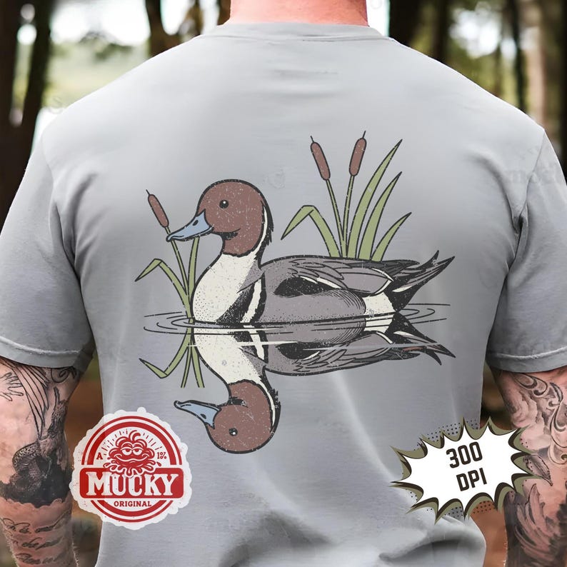 Pintail Duck Hunting PNG: Sublimation Print, Transparent Background ...