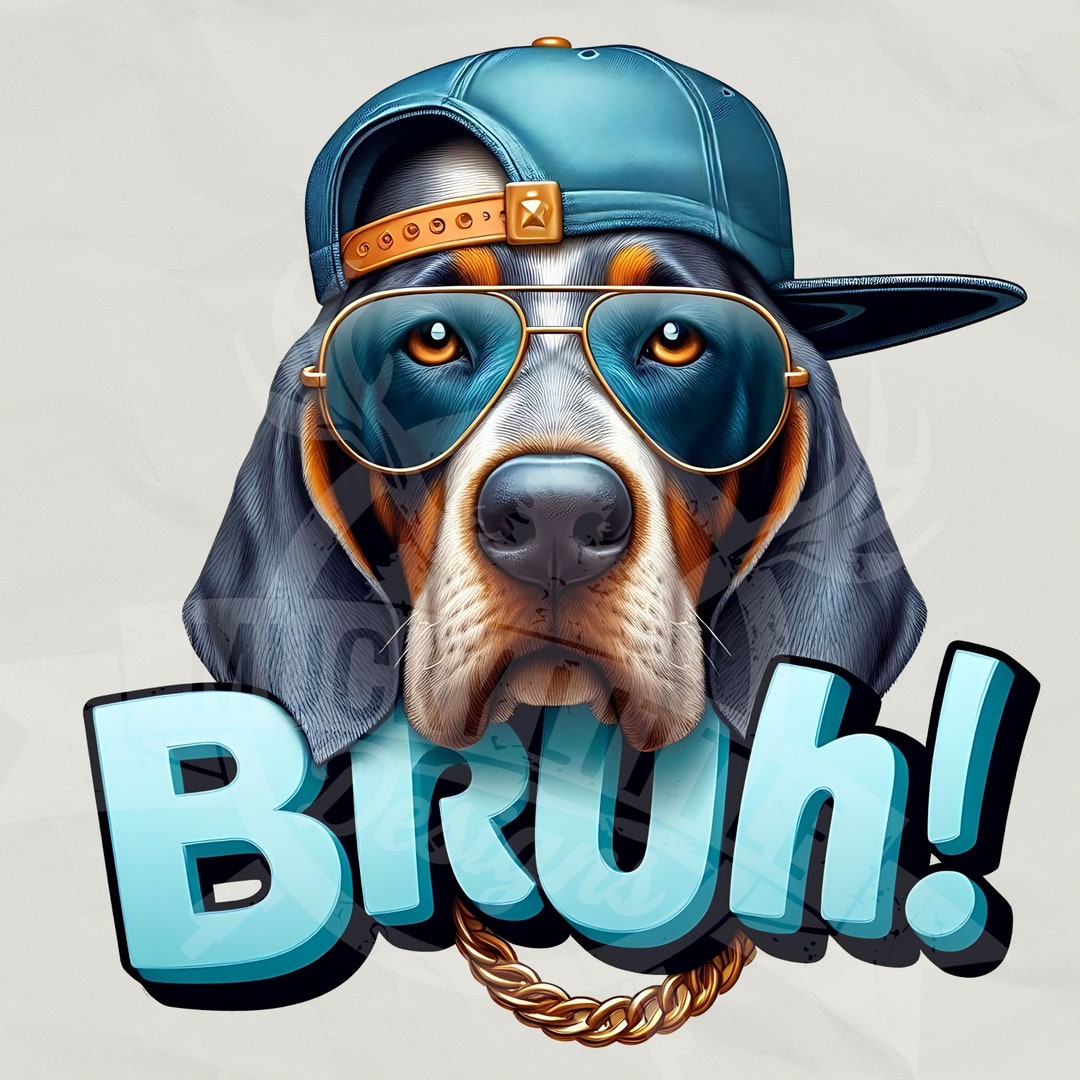 Blue Tick BRUH Png Funny Duck Hunting Sublimation Boys Hunting Design ...