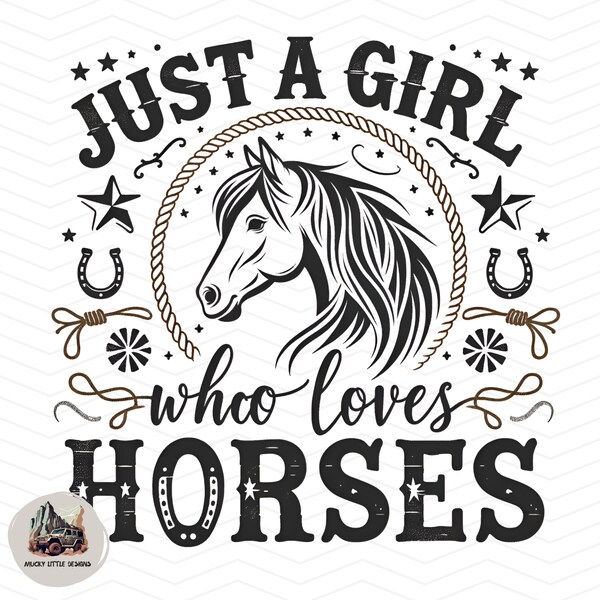 Just a Girl Who Loves Horses Svg - Etsy