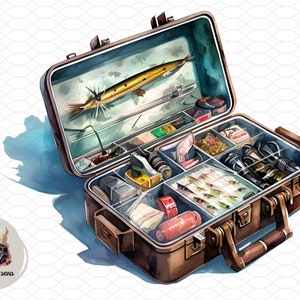 Fishing Tackle Box PNG Digital Download Fishing Sublimation PNG Bass ...