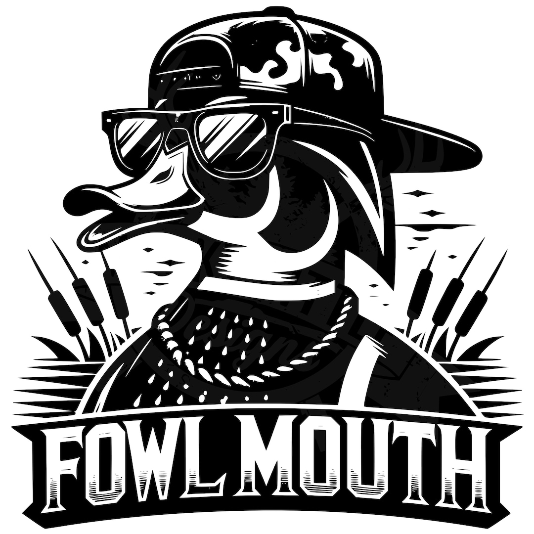 Fowl Mouth Svg | Duck Backwards Cap Svg | Duck Hunting Svg | Duck ...