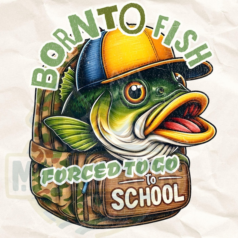 Born to Fish PNG | Kids Sublimation Design (digital Download) - Etsy