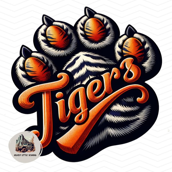 Tiger School Spirit Png - Etsy