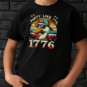 Duck 4th July Png Party Like Its 1776 Png Boys 4th July Design Kids ...