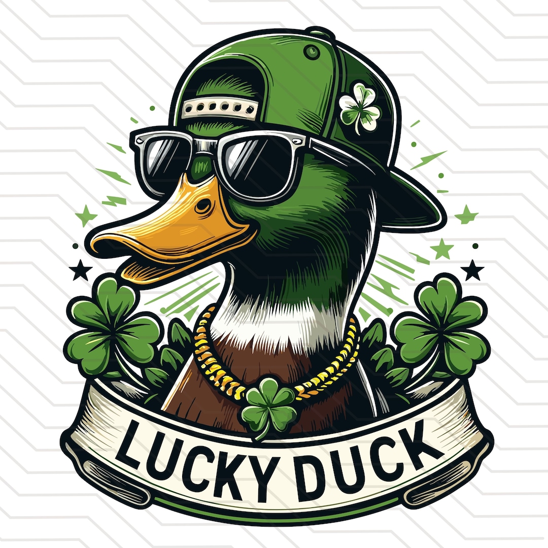 Lucky Duck PNG Svg | Duck St Patricks Day PNG | St Patricks Shirt ...