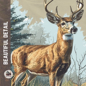 Deer Sublimation Design for Shirt Deer Hunting Png Deer Tumbler Wrap ...