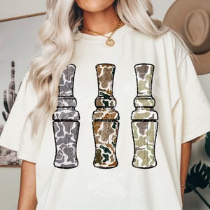 Retro Camo Duck Call PNG: Hunting Sublimation Design (digital Download ...
