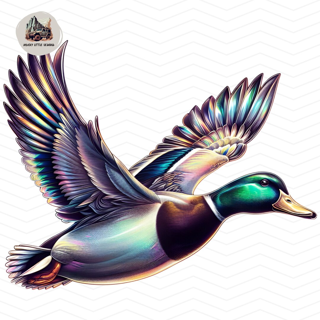 3d Effect Mallard Duck Png Mallard Duck Sublimation PNG Duck Hunting ...