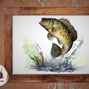 Crappie Png Fishing Png Jumping Sublimation Design Transparent ...