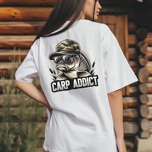 Carp Addict Png | Funny Carp Fishing Sublimation Design | Common Carp ...