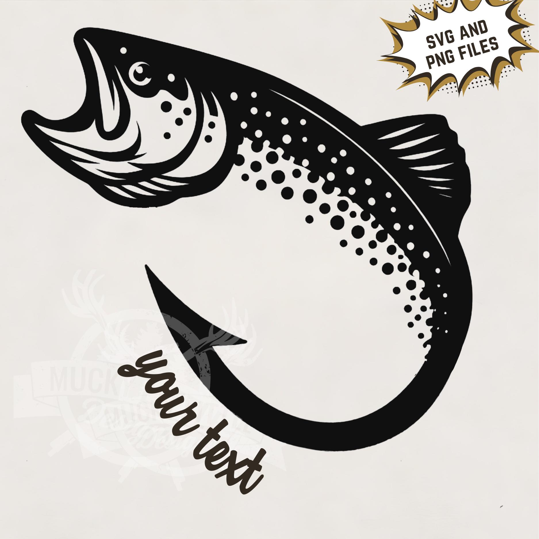 Fishing Hook Svg | Trout Fishing SVG | Fishing Logo Design, Fishing ...